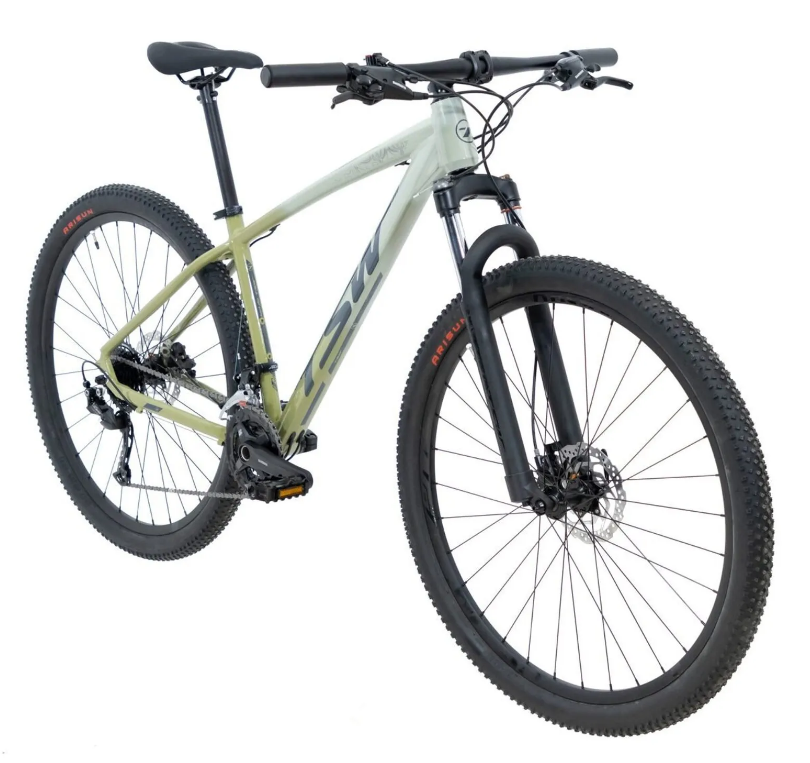 Bicicleta TSW Hunch Plus aro 29 Cinza com Verde